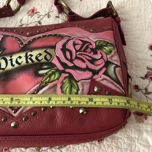 Isabella Fiore | Bags | Isabella Fiore Wicked Tattoo Rare Pink Hobo ...